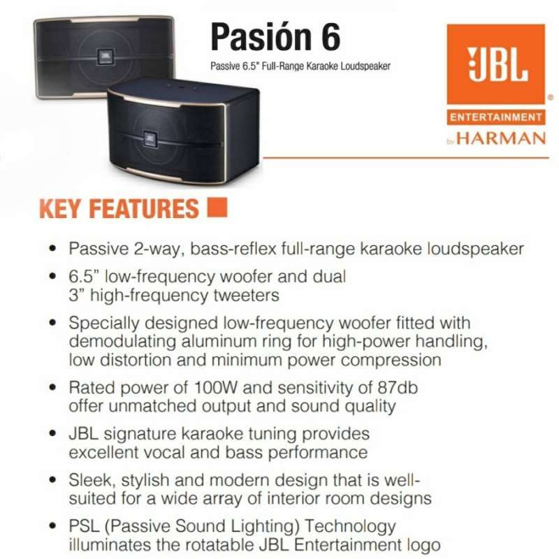 Jual JBL Pasion 6 Speaker Karaoke 6 Inch cocok untuk apartement di ...