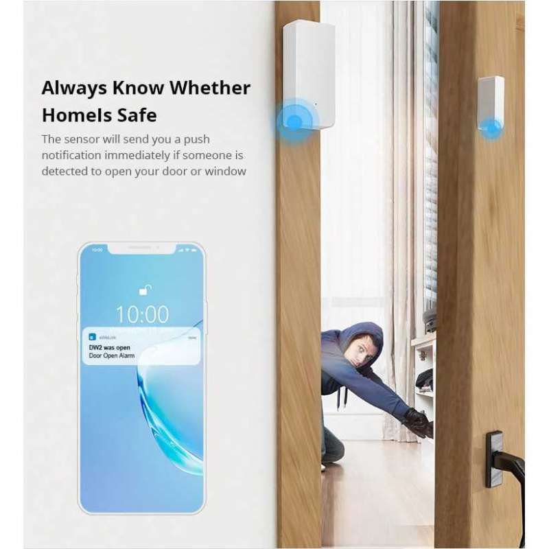 Jual Sonoff Sistem Alarm Sensor Pintu Dan Jendela Rumah Smart Detektor ...