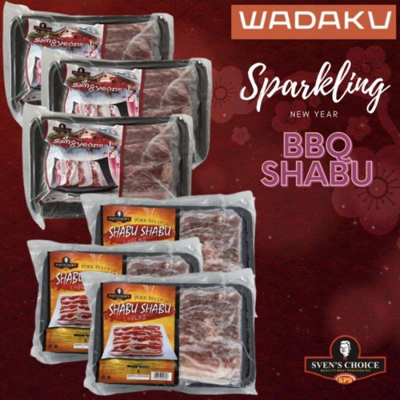 Jual Paket Shabu shabu dan Bbq Sven's choice CNY Samgyeopsal dan Pork ...