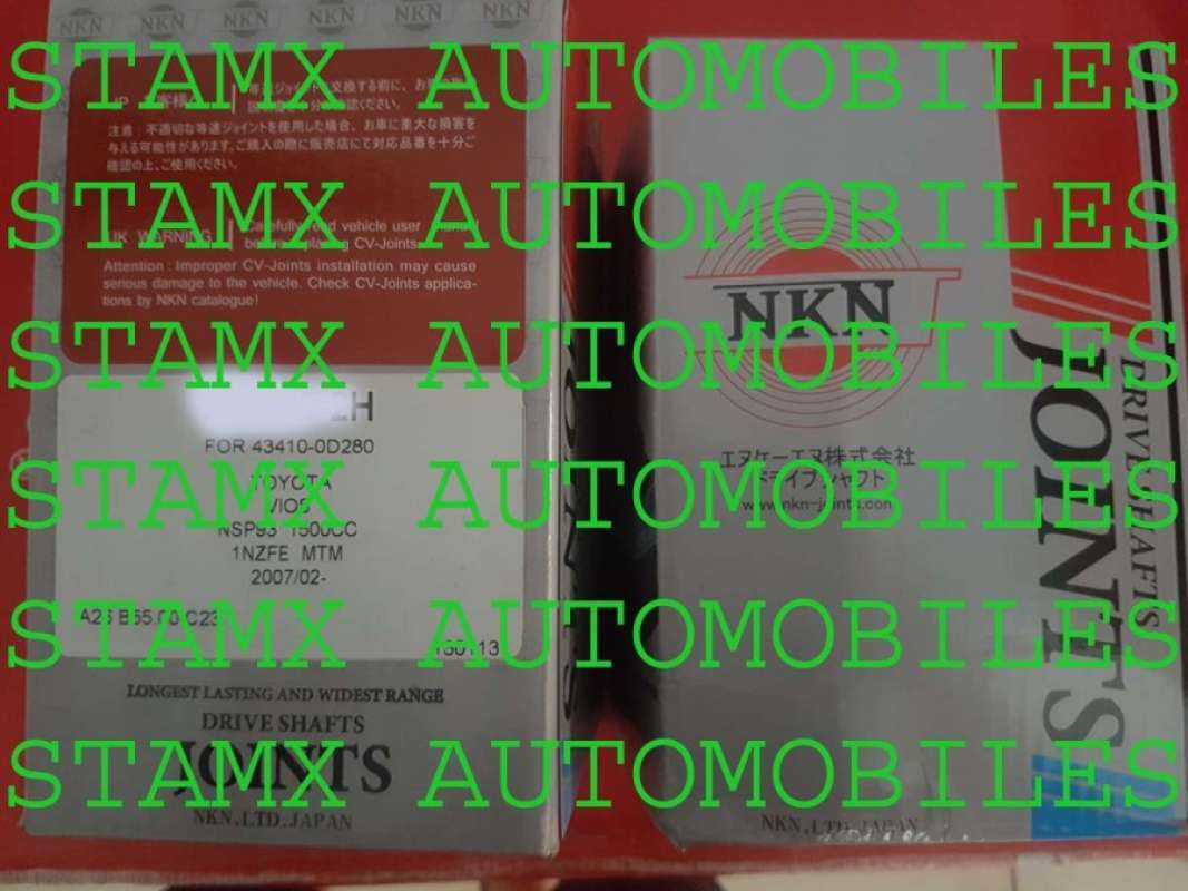 Jual CV JOINTS LUAR ORIGINAL ASLI merk NKN japan Toyota New Vios Gen 2 ...