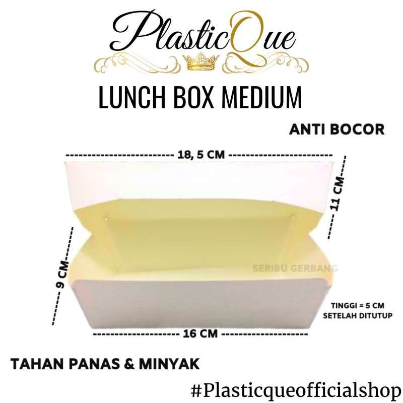 Jual Paper Lunchbox L Putih 💯 Harga Murah & Kualitas Terbaik Oktober 2025