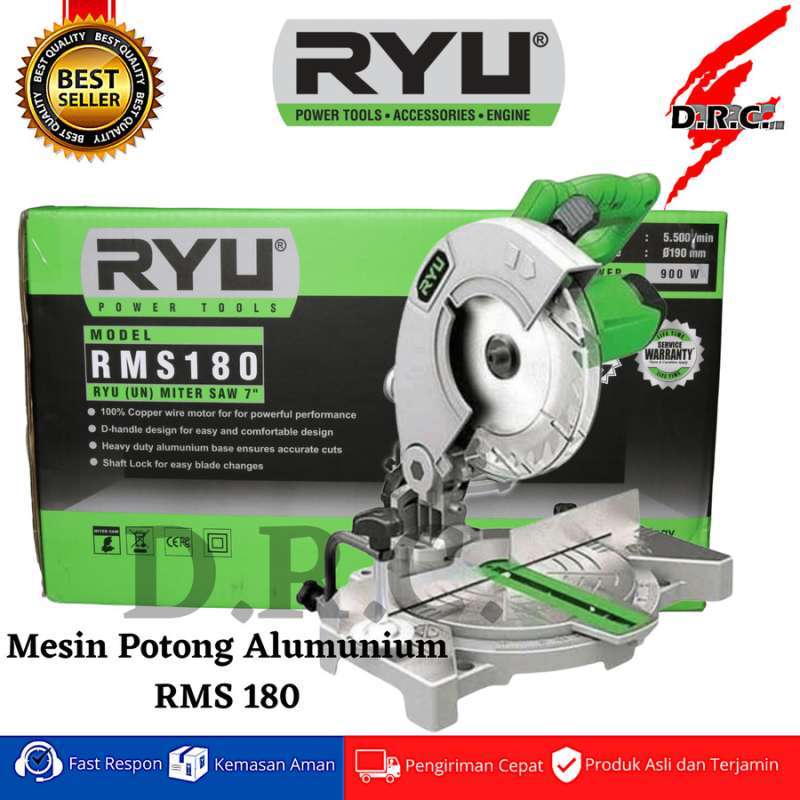 Promo Miter Saw Ryu Rms180 7 Mitersaw Mini Potong Alumunium Rms 180 7 ...