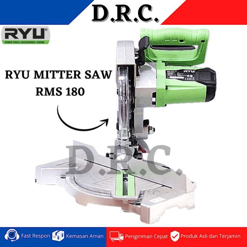 Promo Miter Saw Ryu Rms180 7 Mitersaw Mini Potong Alumunium Rms 180 7 ...