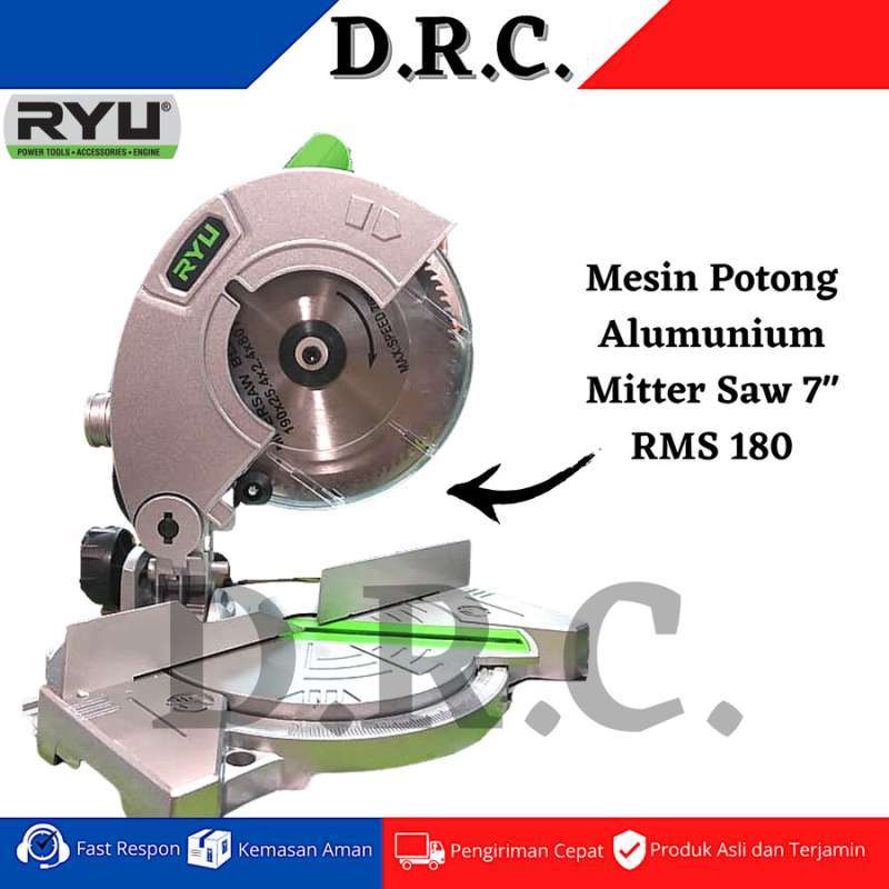 Promo Miter Saw Ryu Rms180 7 Mitersaw Mini Potong Alumunium Rms 180 7 ...