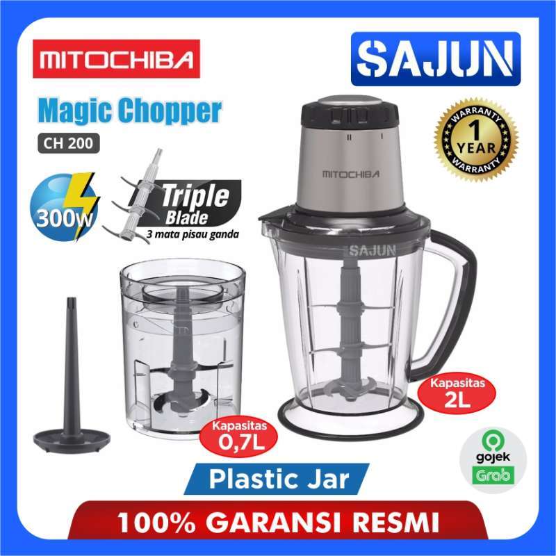 Promo Mitochiba CH-200 Food Chopper Mega Power 3 Blade Blender Diskon 8 ...