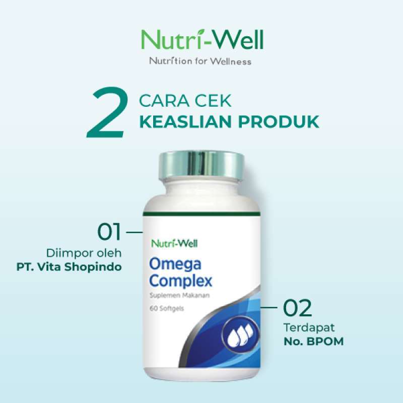 Promo Nutriwell Omega Complex Suplemen Kesehatan [60 Softgel] Diskon 10 ...