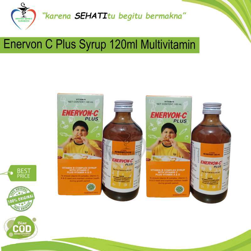 Promo Enervon C Plus Sirup Multivitamin [120 mL] Diskon 6% di Seller ...