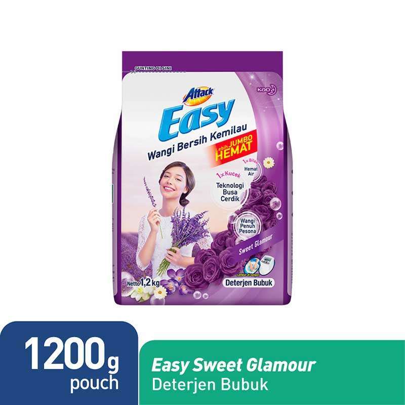 Jual Attack Easy Deterjen Bubuk Sweet Glamour 1,2 kg di Seller Alfamart ...
