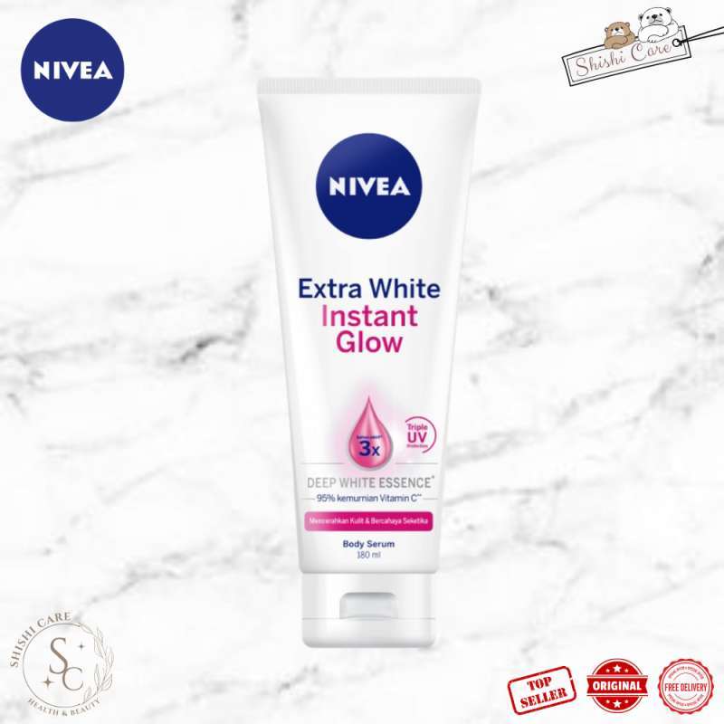 Promo Nivea Extra White Instant Glow Body Serum [180 Ml] Diskon 8 Di
