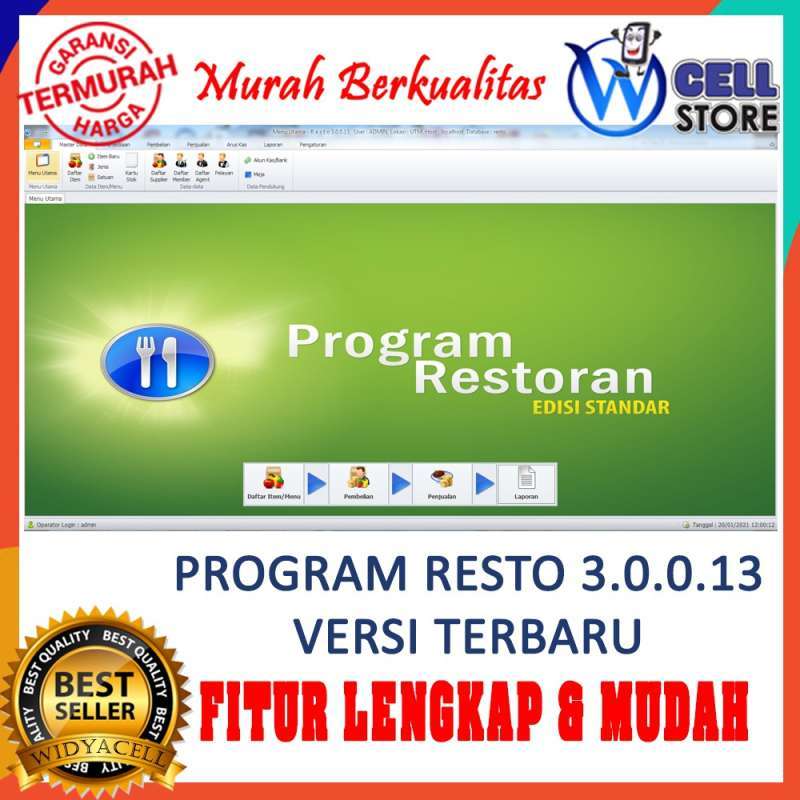 Program kasir restoran - eomopla