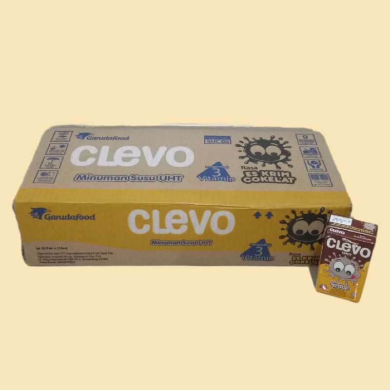 Jual GarudaFood Clevo UHT Rasa Ice Cream Coklat - SUC05 [115 mL / 1 ...