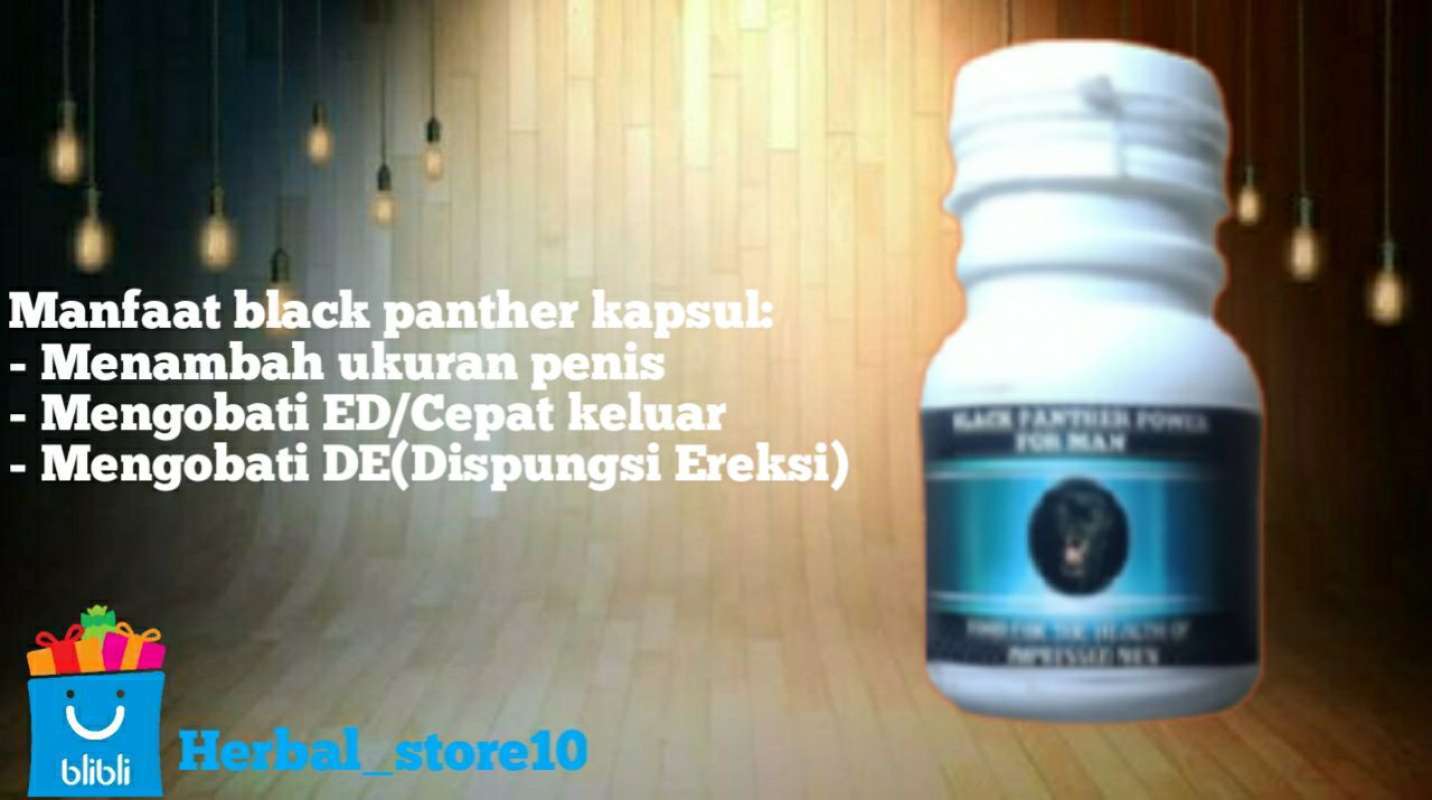 Jual BLACK PANTHER KAPSUL// Untuk memperbesar penis memperpanjang penis dan obat kuat di Seller ...