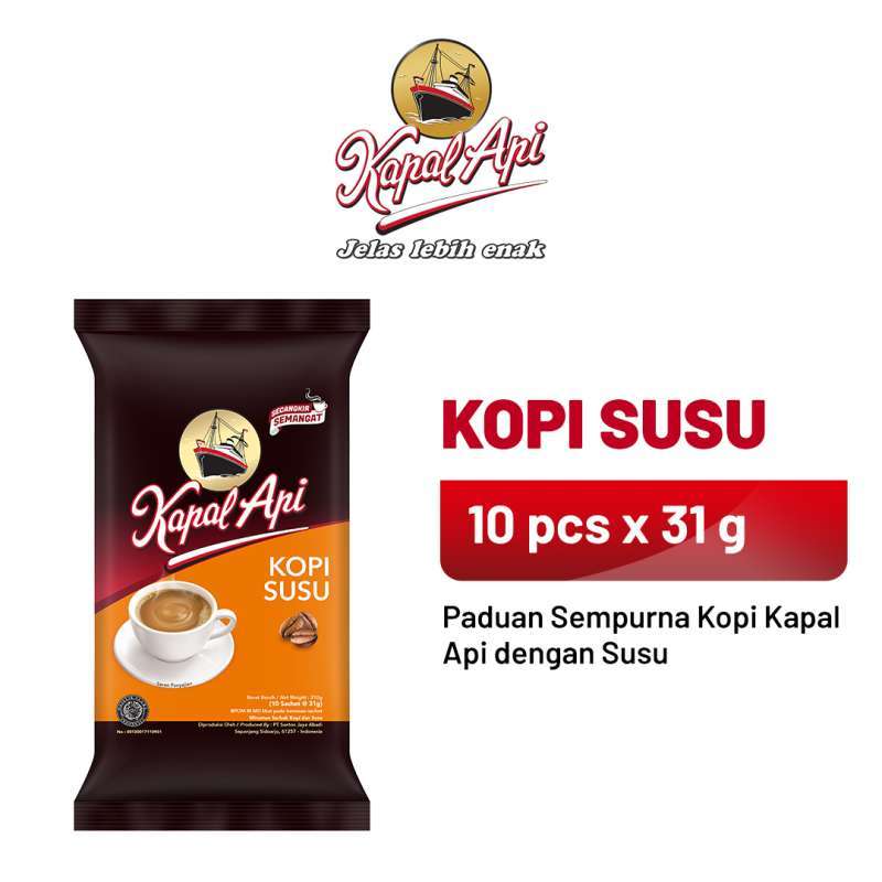 Jual Kapal Api Kopi Susu Renteng (Isi 10 Sachet @31 Gram) di Seller ...