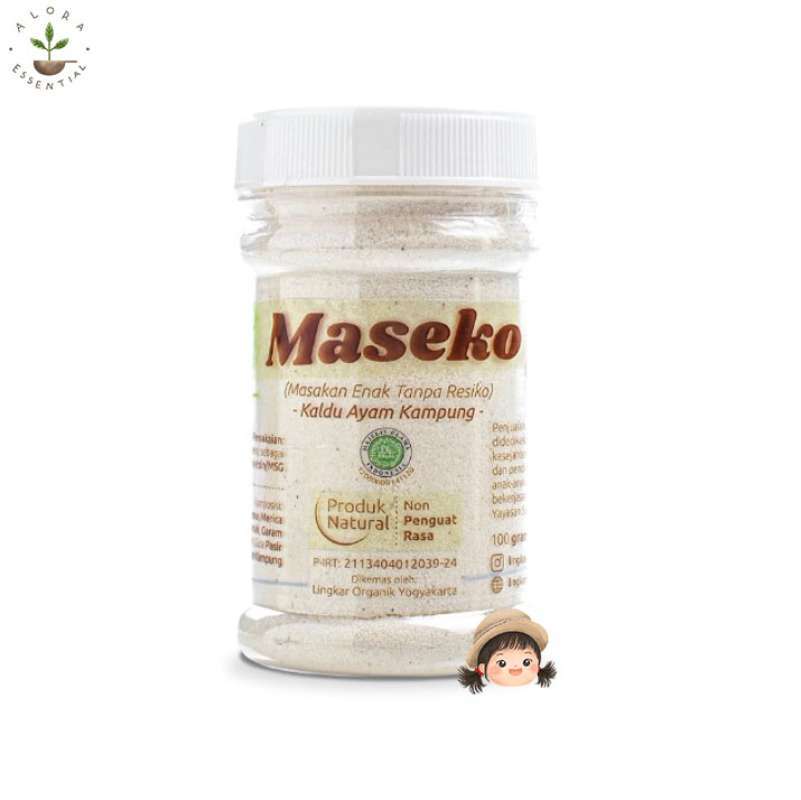 Jual Maseko Kaldu Ayam Non MSG 100 gr BOTOL - Bumbu Organik Penyedap ...