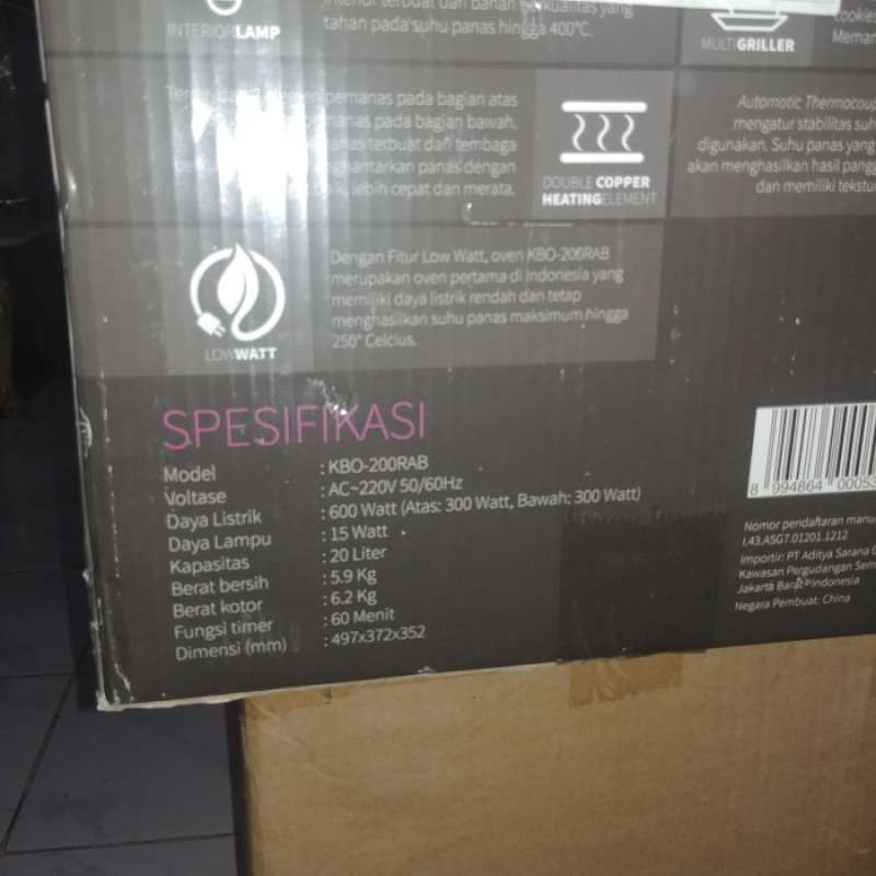 Promo Oven Listrik Kirin Kbo 200 Rab Hitam Diskon 12% di Seller Chaca - Kapuk, Kota Jakarta ...
