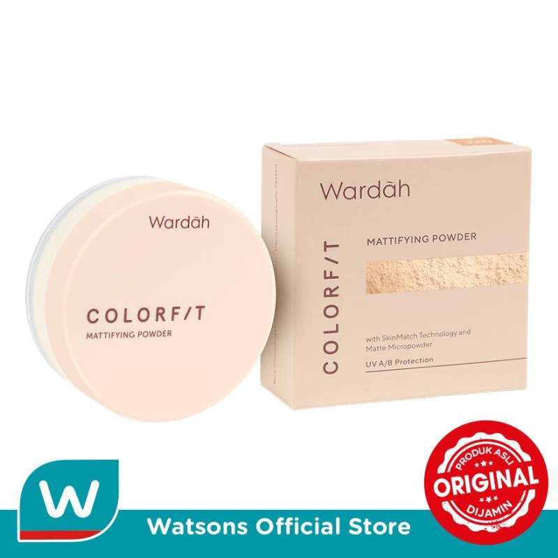 Promo Wardah Colorfit Mattifying Powder - - 22n Light Ivory 15g Diskon ...
