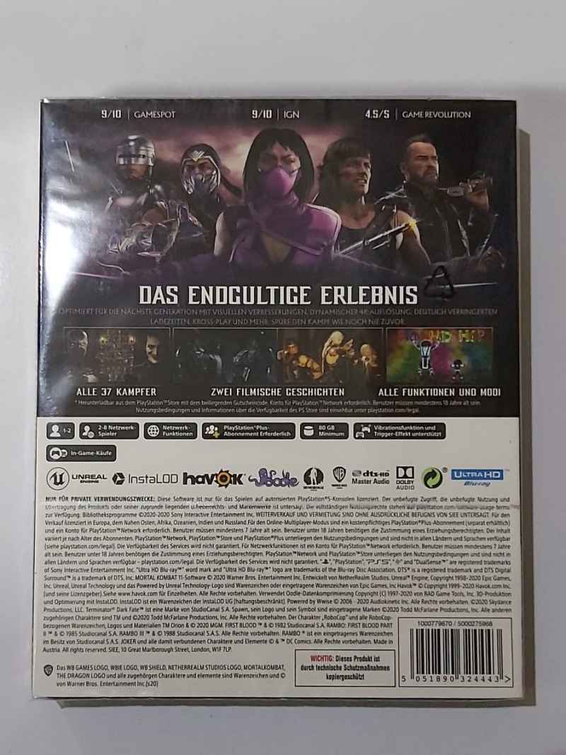 Promo Bd Ps5 Mortal Kombat 11 Ultimate Steel Case Reg 2 Diskon 10% Di ...