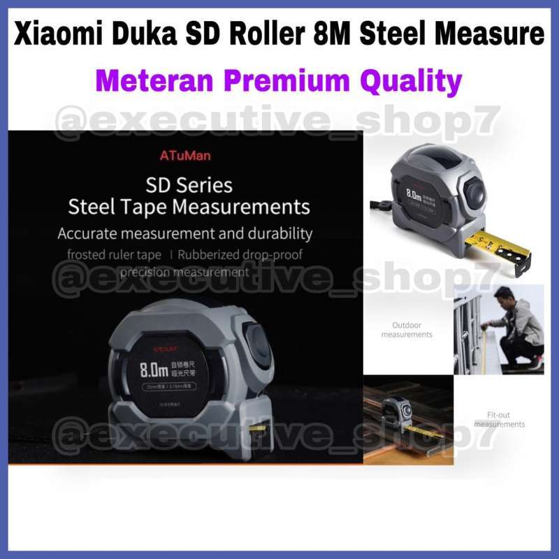 Jual Xiaomi Duka SD Roller 8m Steel Measure - Meteran Premium Quality ...