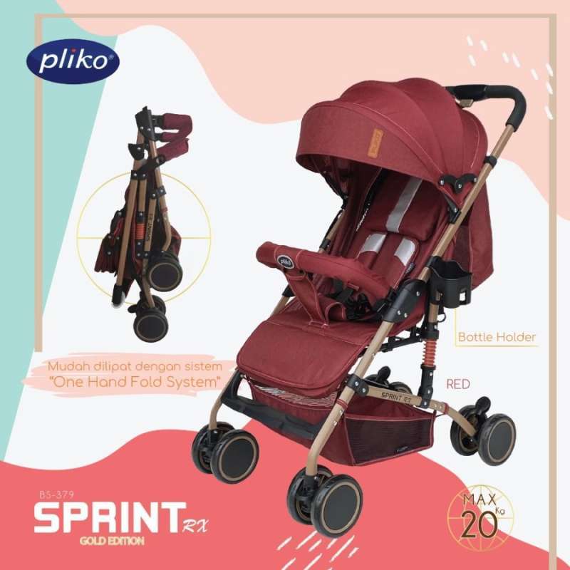 Promo Abc-stroller Pliko 379 Sprint Rx New - Red Diskon 24% Di Seller ...