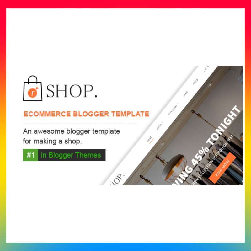 R Shop Blogger Template Free Download - Free Printable
