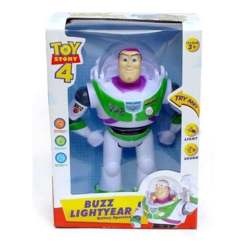 Jual Mainan Robot Buzz Lightyear Toy Story 4 Berjalan Dan Bersuara di ...