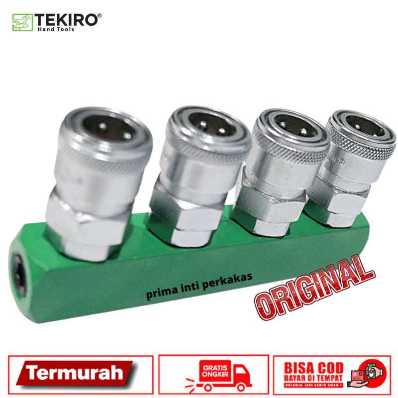 Jual Tekiro Coupler Cabang 4 / Tekiro Quick Coupler 4 Way Di Seller ...
