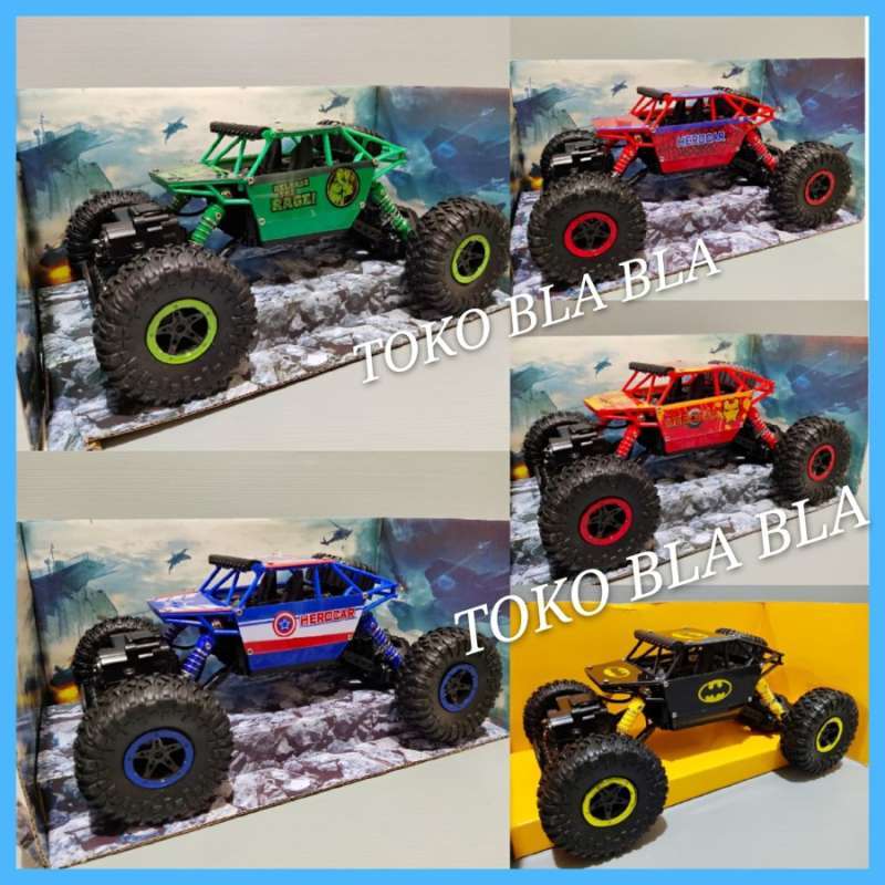 Jual Mainan Rc mobil remote rock crawler buggy king offroad monster ...