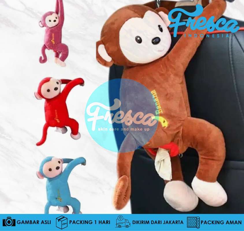 Promo Tisu Gantung Monkey / Kotak Tissue Monyet Banana Kotak Tempat ...