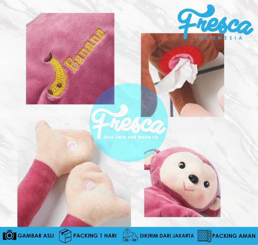 Promo Tisu Gantung Monkey / Kotak Tissue Monyet Banana Kotak Tempat ...