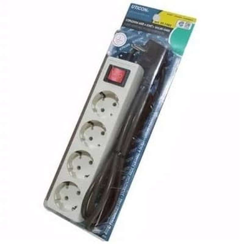 Promo Stop Kontak Uticon 4 Lubang panjang kabel 1,5 Meter Diskon 16% di Seller Toko Lintas ...