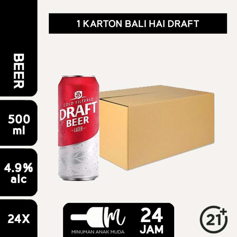 Jual Beer Bir Bali Hai Draft Can 500Ml ( Paket 24 Kaleng ) di Seller ...