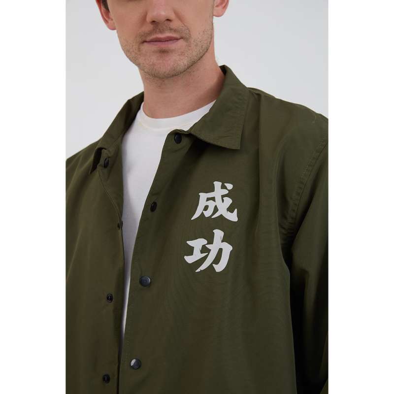 Jual Berrybenka Street - Outer Coach Jacket Pria Japan Kanji - L Olive ...