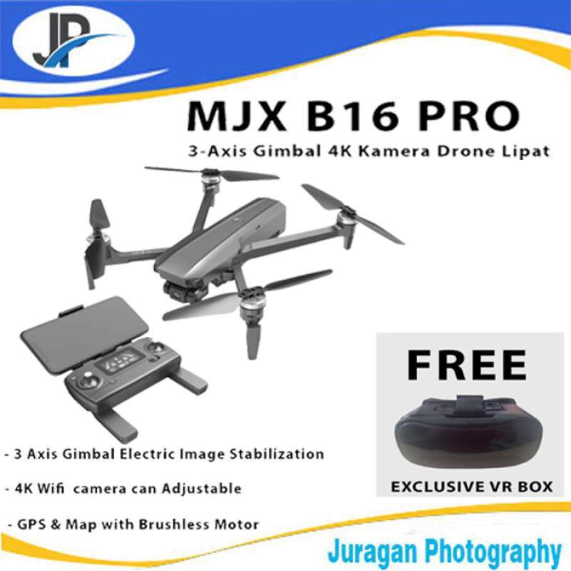 Jual Mjx Bugs 16 Pro B16 Pro Eis 5g Wifi Fpv Dengan 3-axis Gimbal Gps Drone Di Seller Juragan ...