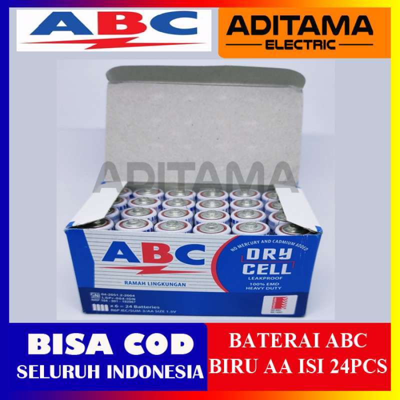 Jual BATERAI ABC BIRU AA- BATTERY ABC BIRU A2 | ISI 24 PCS (Kode 007 ...