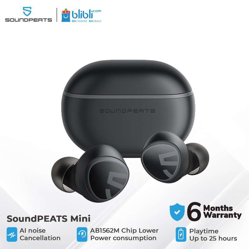 Jual Soundpeats Mini True Wireless Earbuds - Black Di Seller Soundpeats ...
