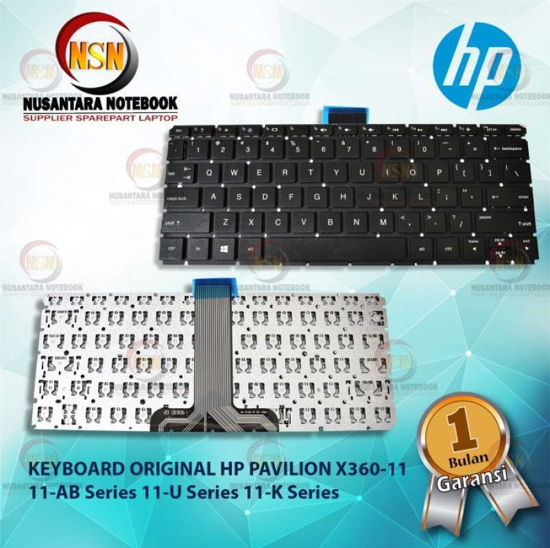 Promo Keyboard Original HP Pavilion X360-11 11-AB 11-AB009LA 11-AB011DX ...