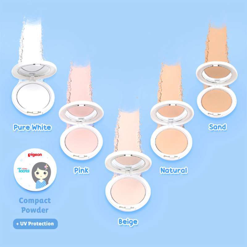 Jual Pigeon Teens Compact Powder Uv Protection 14g Pure White Di Seller ...