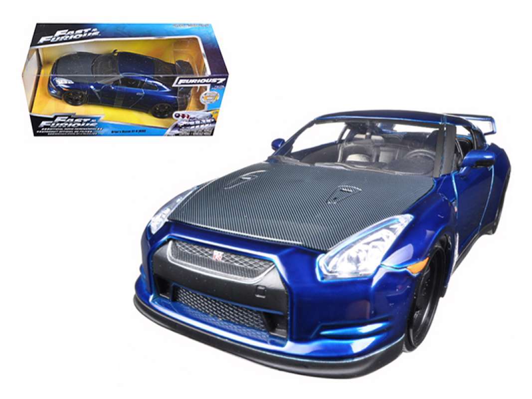 Jual Brian\'s 2009 Nissan GTR R35 Blue \Fast & Furious 7\ Movie 1-24 ...