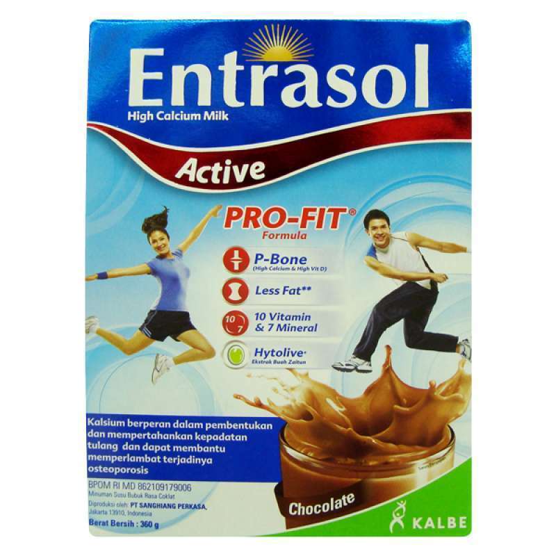 Promo Entrasol Active Pro-fit Chocolate 360gr Diskon 5% Di Seller Halo ...