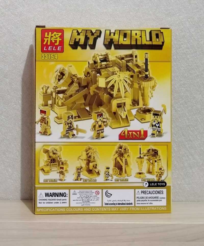 Jual Brick/block Lele 33154 Block Gold Minecraft Mine Series 4in1 Di ...