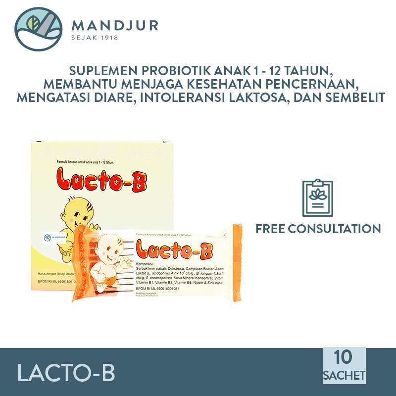 Jual Lacto-B Pack Isi 10 Sachet di Seller NGN MART - Gebang Raya, Kota ...