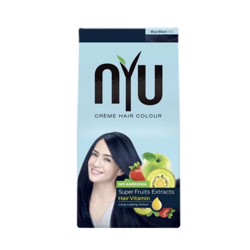 Jual Nyu Creme Hair Colour Blue Black / Nyu Hair Color / Semir Rambut ...