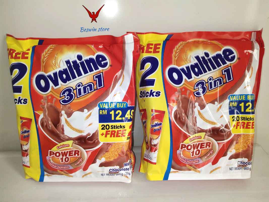 Jual OVALTINE 3 IN 1 MALT DRINK CHOCO (20 SACHET + 2 SACHET) di Seller Beswinstore - Siti Rejo I ...