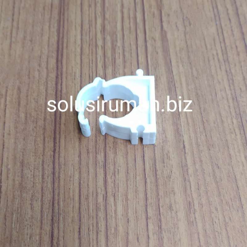 Jual KLEM O PVC 20 PIPA BULAT PIPE CLAMP 20MM CONDUIT 3/4 PLASTIK KLIP ...