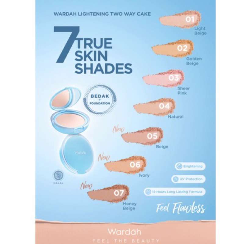 Jual Wardah Light Feel Lightening Powder Foundation REFILL di Seller ...