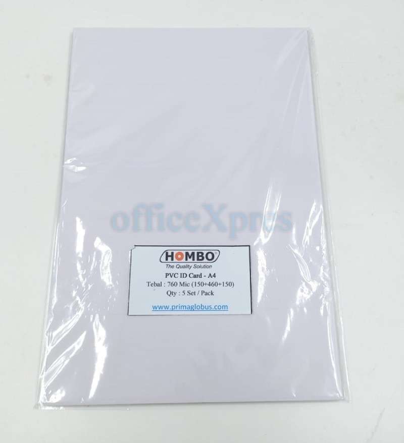Jual Kertas PVC Instan Bahan ID Card A4 / Kertas PVC ID Card Cutter ...