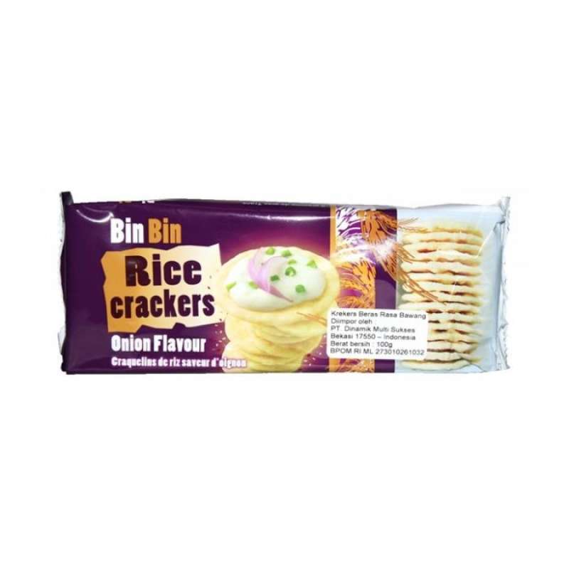 Jual Bin bin rice crackers onion flavour 100g di Seller Ranch Market ...