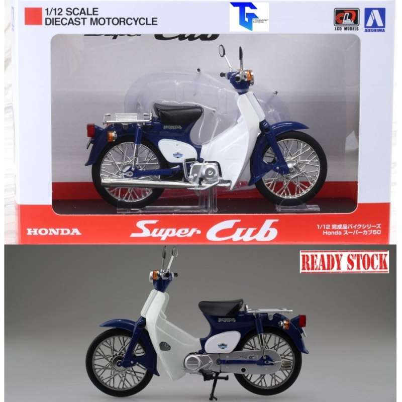 Jual Aoshima Honda Super Cub 50 - 1/12 Scale Diecast Motorcycle ...