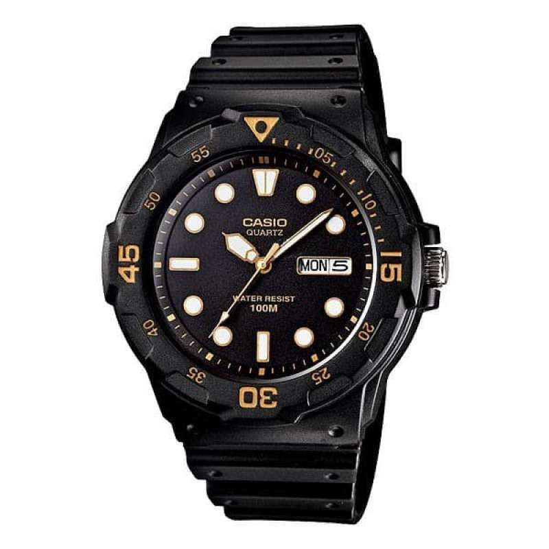 Promo Jam Tangan Pria Casio Analog Black Resin MRW-200H-1EV Diskon 41% ...