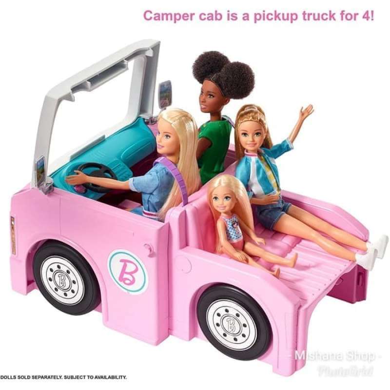 Promo Mobil Boneka Barbie Mattel 3-in-1 New Dream Camper Vehicle Boat ...